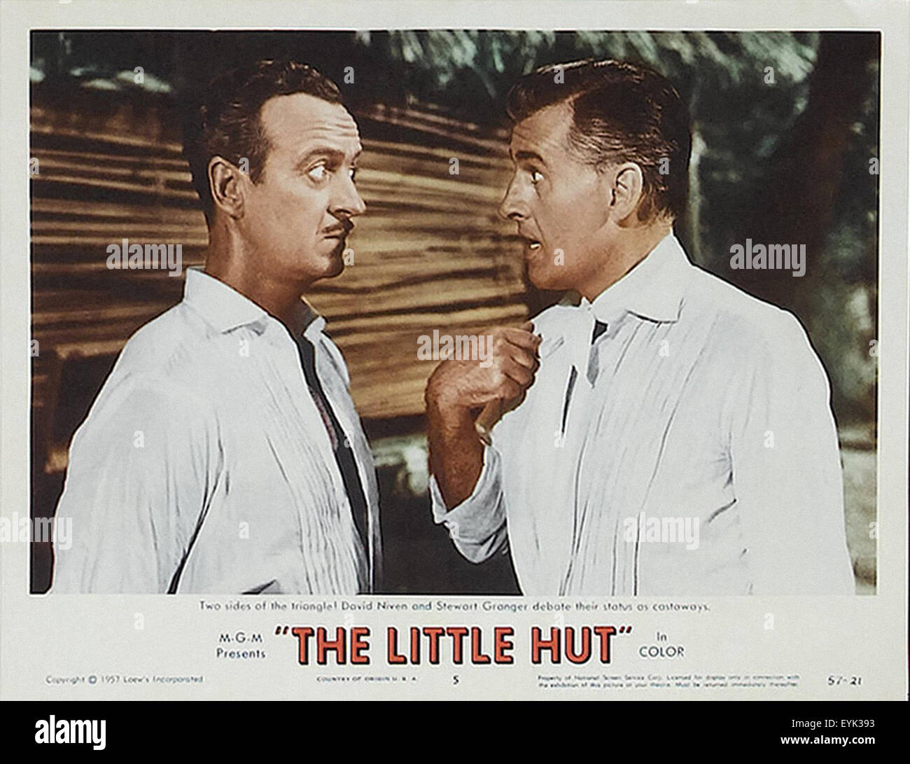 The Little Hut - Movie Poster Stock Photo - Alamy