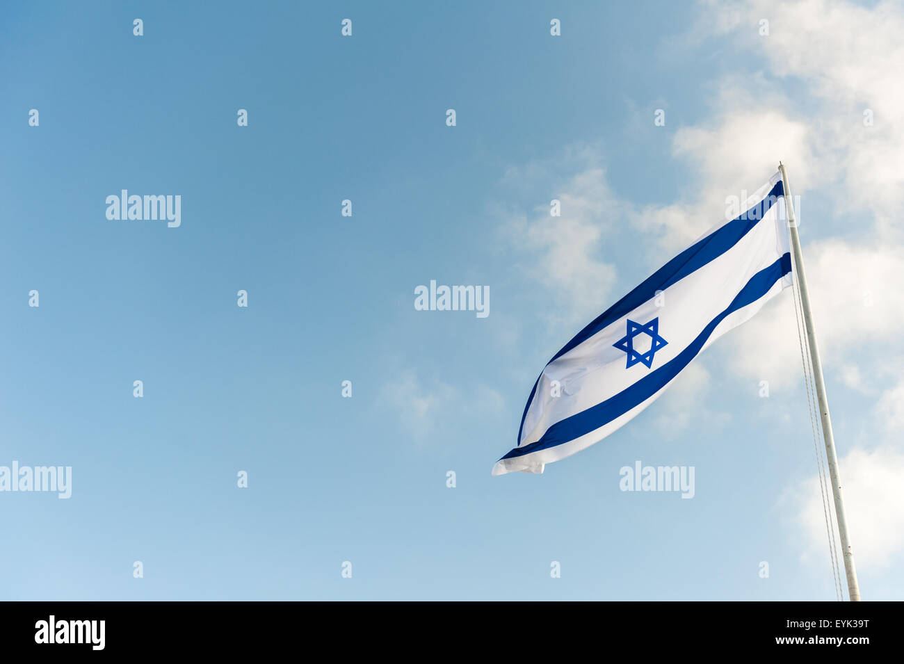 Israel national flag Stock Photo - Alamy