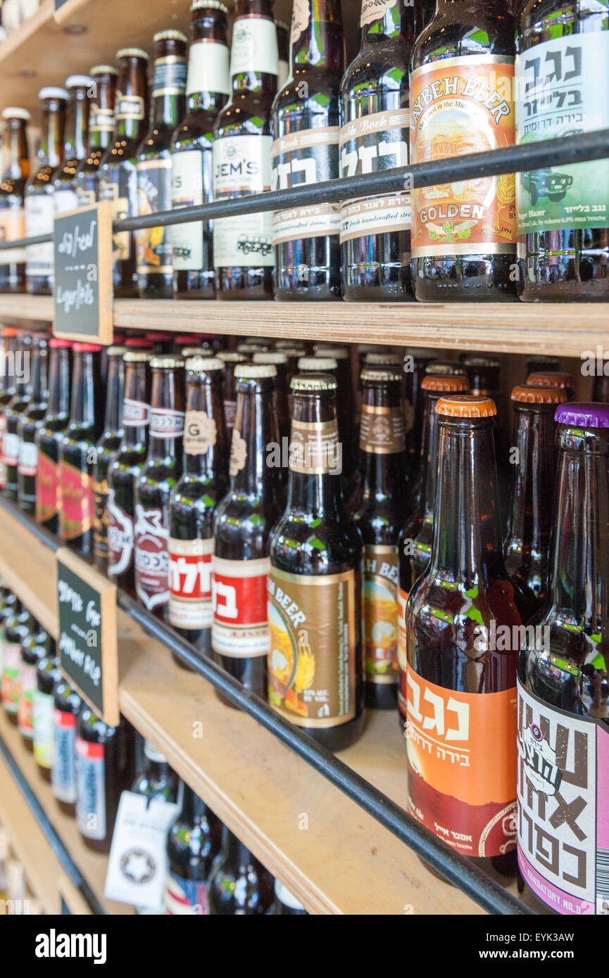 Israel, Tel Aviv, boutique beers Stock Photo - Alamy