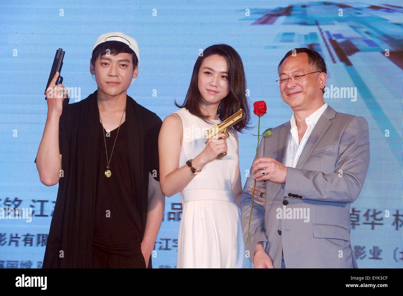 Beijing, China. 31st July, 2015. Cast members Wang Ziyi (L), Tang Wei ...