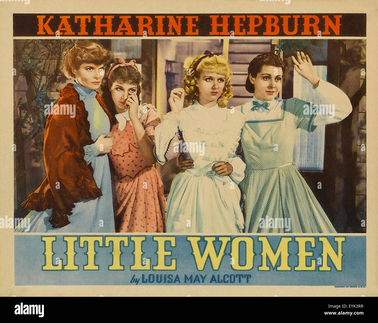 Little Women Katharine Hepburn 1933 Movie Poster Stock Photo Alamy