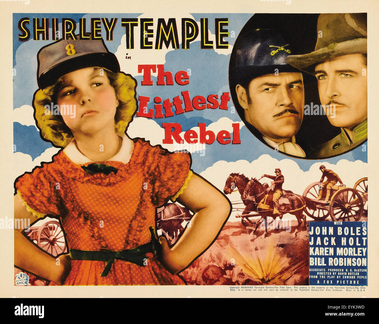 The Littlest Rebel - Shirley Temple - 1935 - Movie Poster Stock Photo ...
