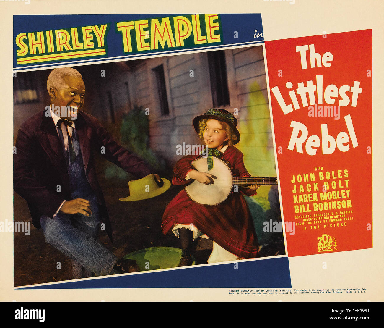 The Littlest Rebel - Shirley Temple - 1935 - Movie Poster Stock Photo ...