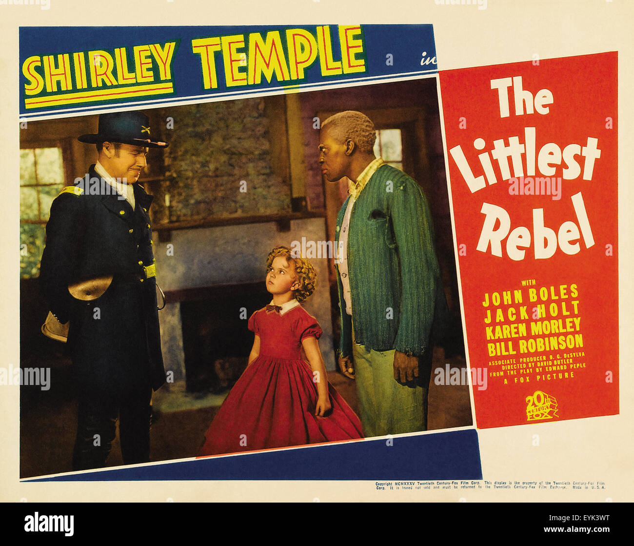 The Littlest Rebel - Shirley Temple - 1935 - Movie Poster Stock Photo ...