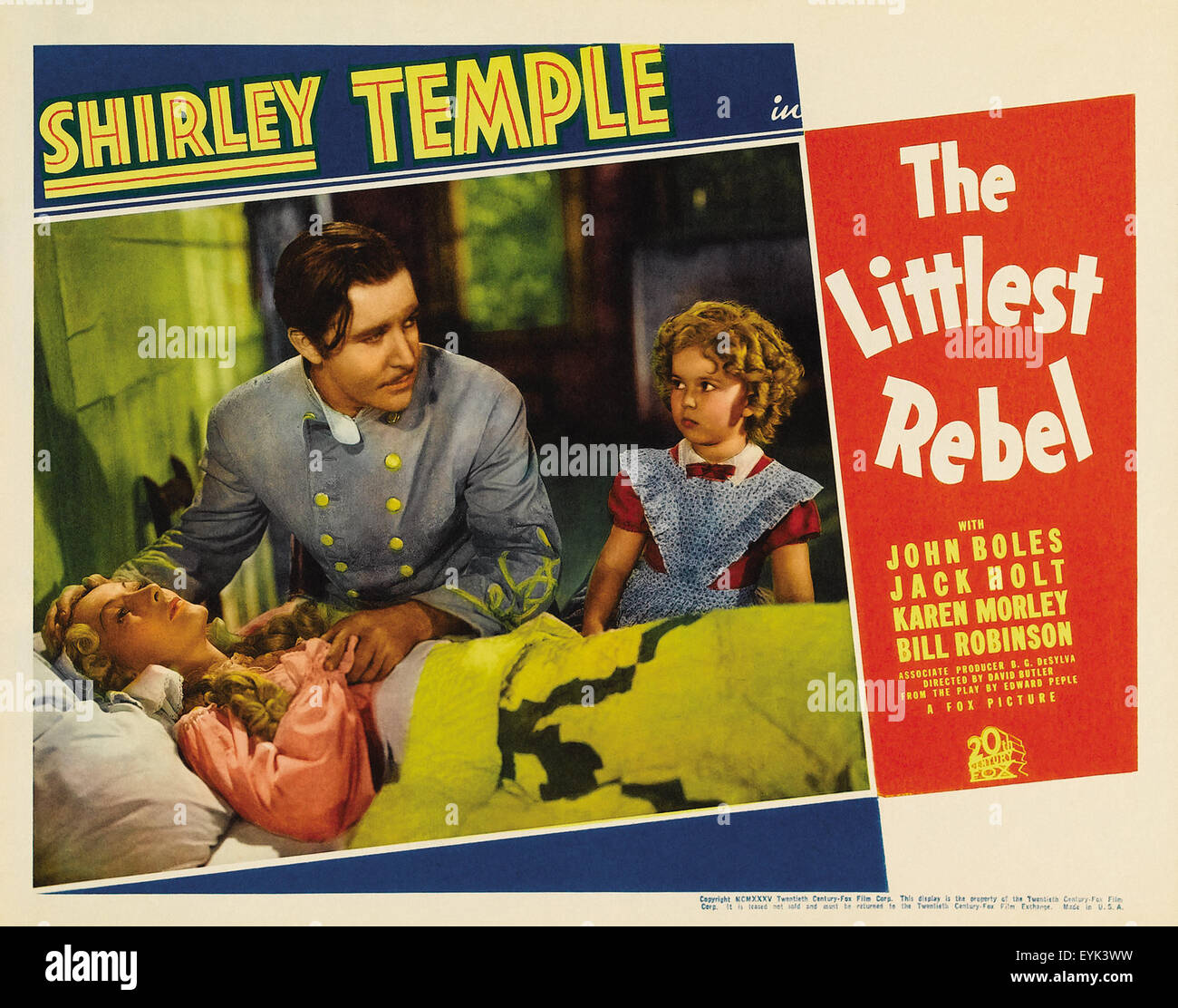 The Littlest Rebel - Shirley Temple - 1935 - Movie Poster Stock Photo ...