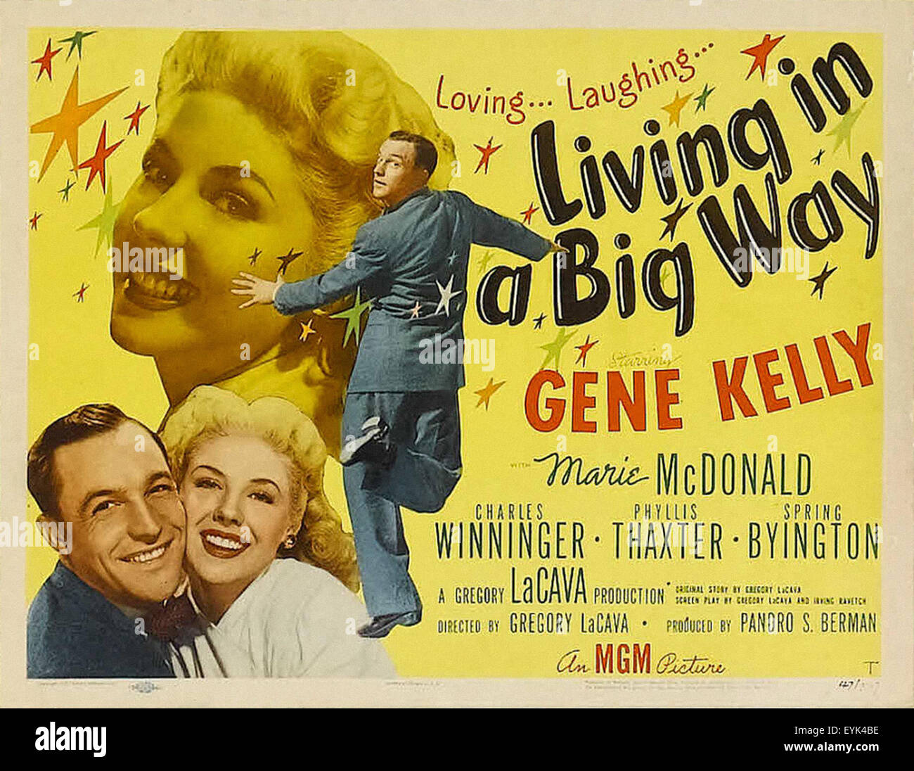 Living in a Big Way - Movie Poster Stock Photo - Alamy