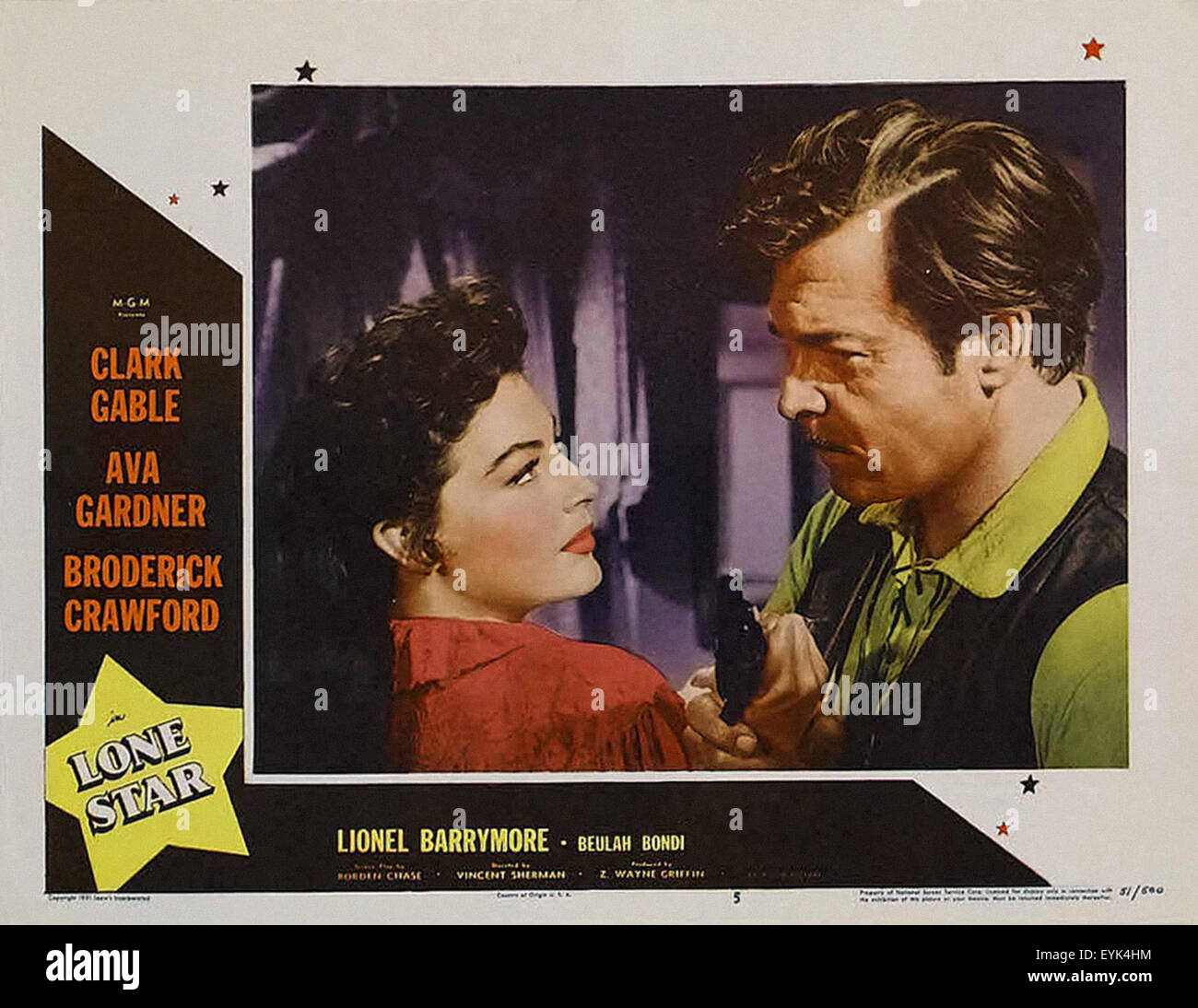 Lone Star - 1952 - Movie Poster Stock Photo - Alamy