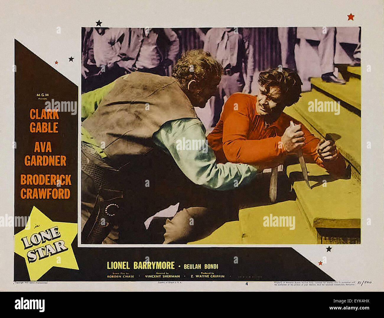 Lone Star - 1952 - Movie Poster Stock Photo - Alamy