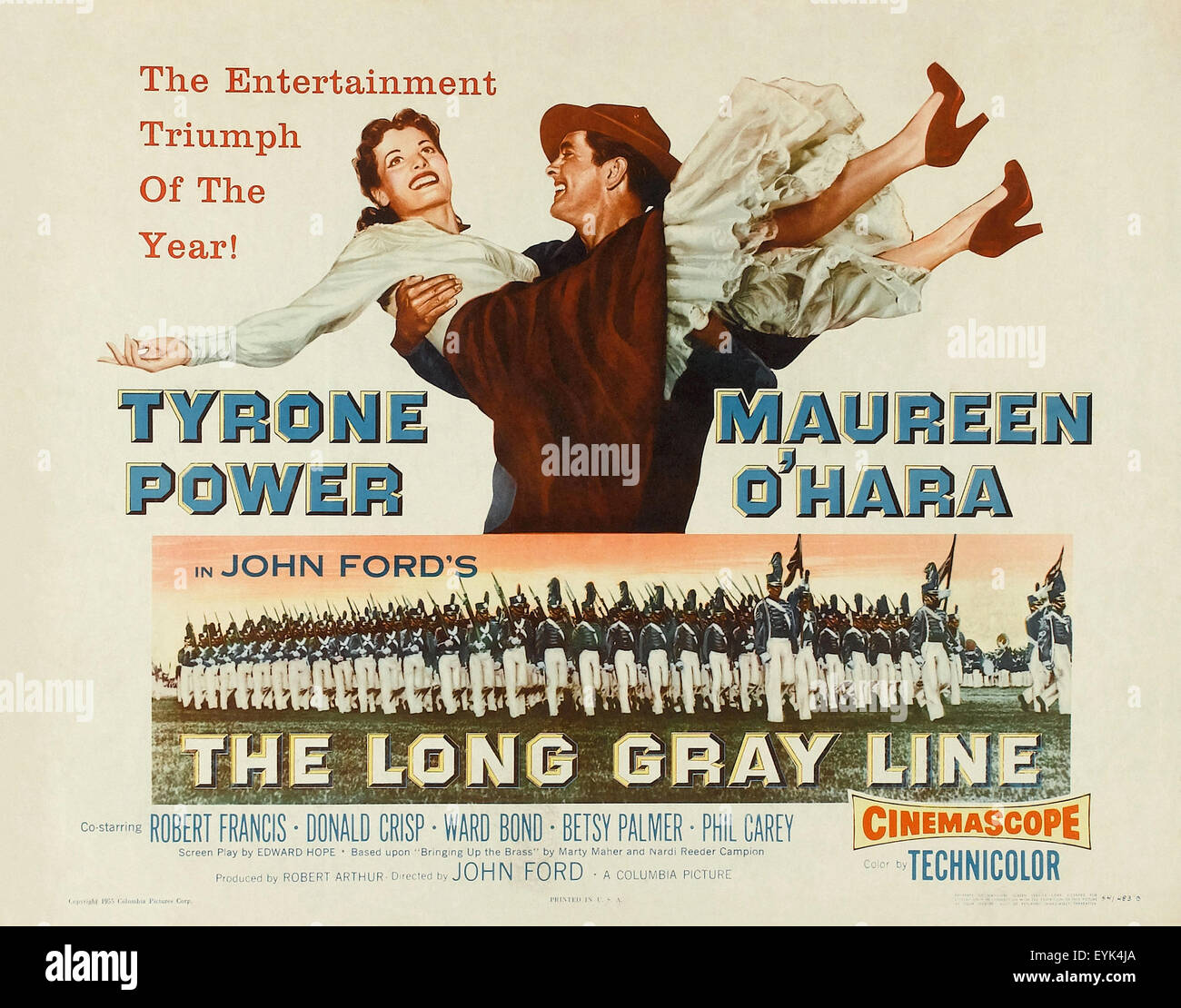 The Long Gray Line - Movie Poster Stock Photo - Alamy