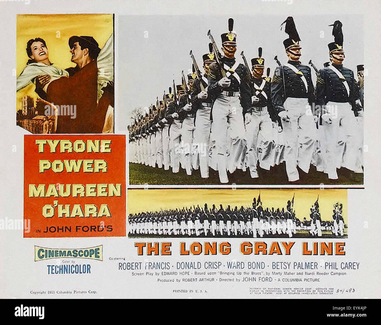 The Long Gray Line - Movie Poster Stock Photo - Alamy