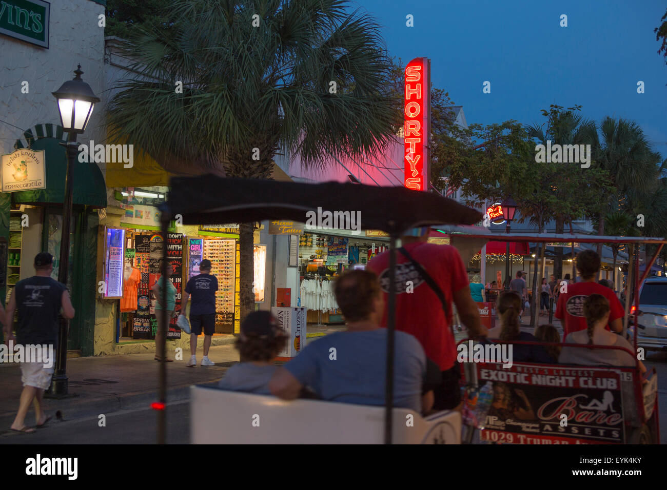 DUVAL STREET HISTORIC DISTRICT KEY WEST FLORIDA USA Stock Photo - Alamy