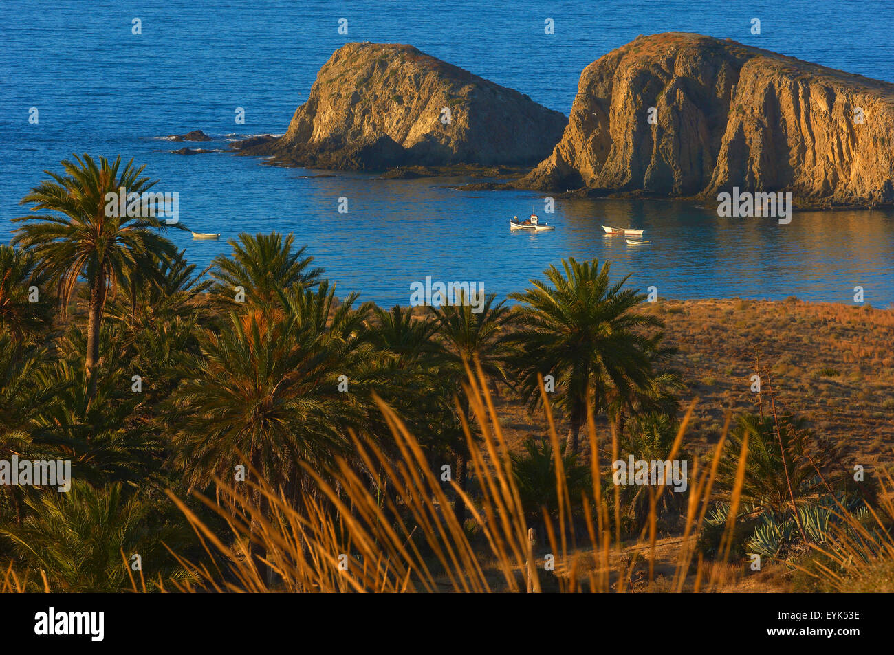 Cabo de Gata, Isleta del Moro, fishing village, Cabo de Gata-Nijar ...
