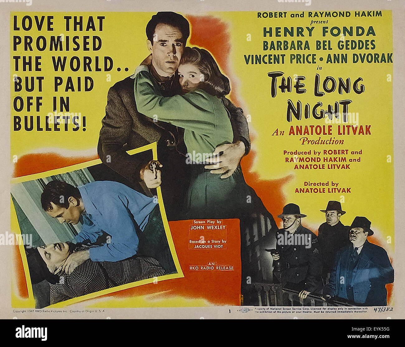 The Long Night - Movie Poster Stock Photo - Alamy