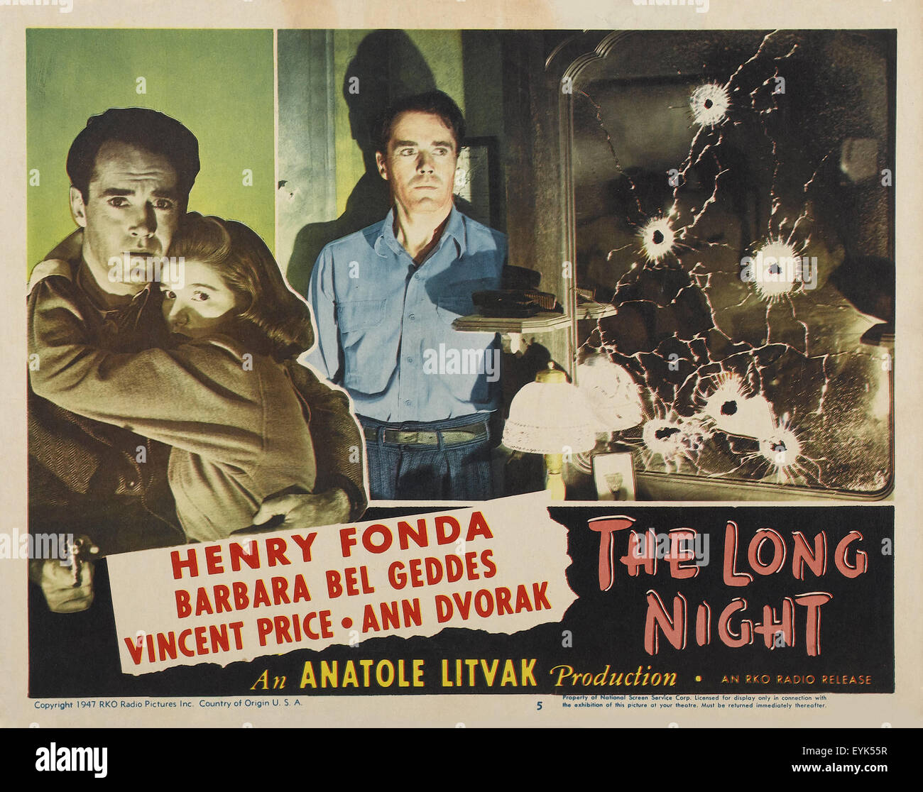 The Long Night - Movie Poster Stock Photo - Alamy