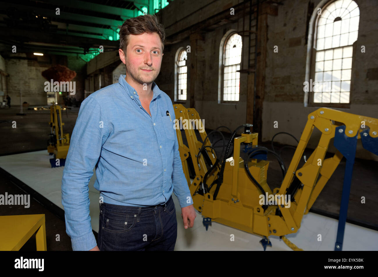 Sydney, Australia. 31st July, 2015. James Capper at the controls of ...