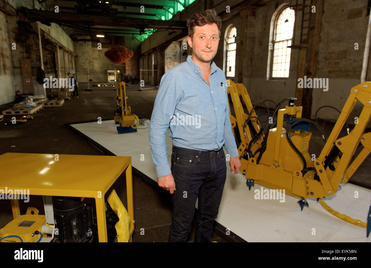 Sydney, Australia. 31st July, 2015. James Capper at the controls of ...