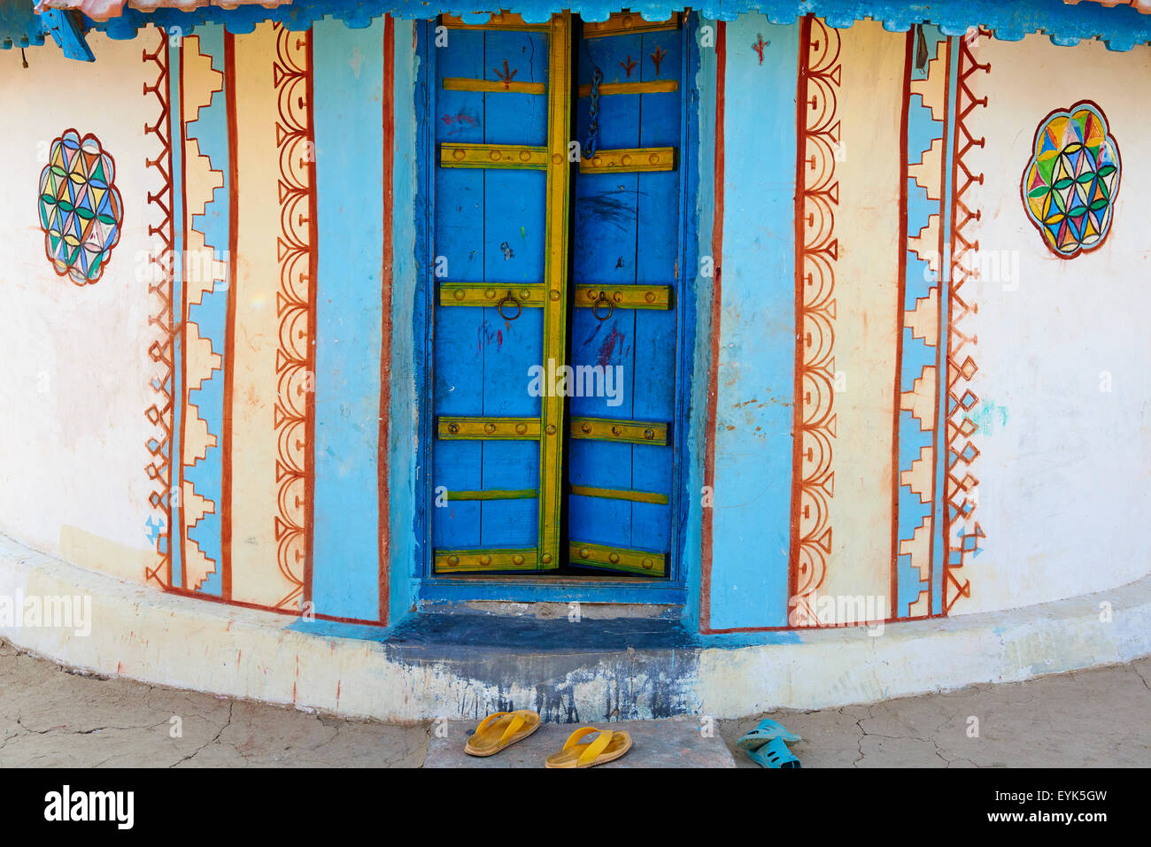 India, Gujarat, Kutch, Hodka village, Harijan ethnic group Stock Photo ...