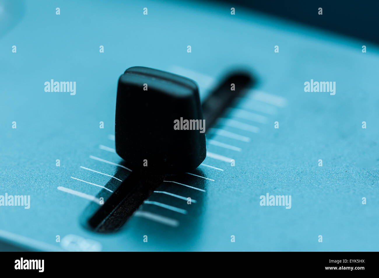 Synthesizer patch panel Close-up button knob on touch panel Stock Photo ...