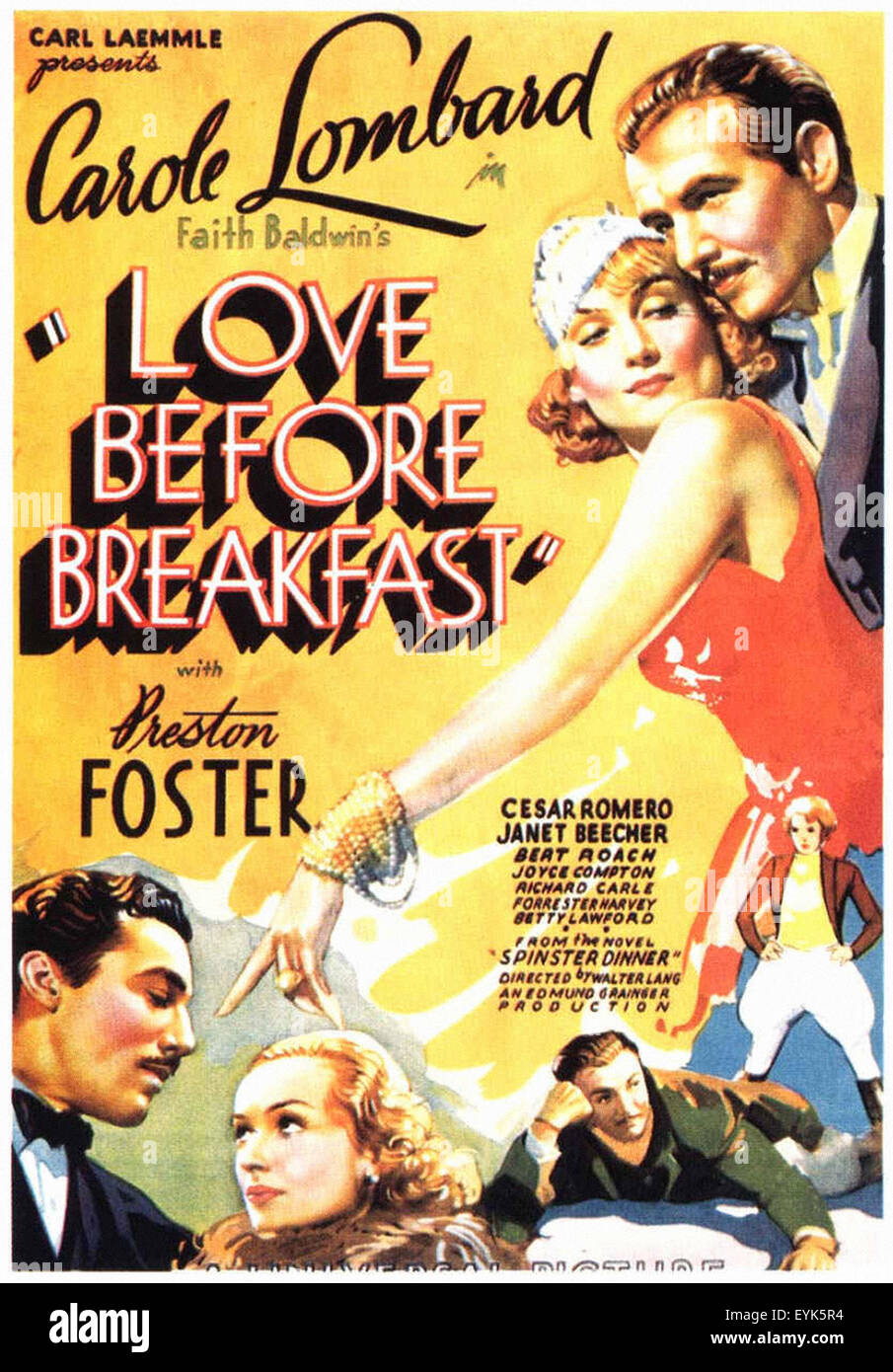 Love Before Breakfast - Movie Poster Stock Photo - Alamy