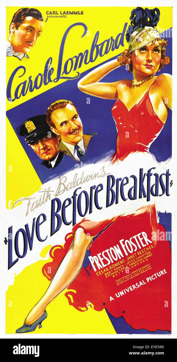 Love Before Breakfast - Movie Poster Stock Photo - Alamy