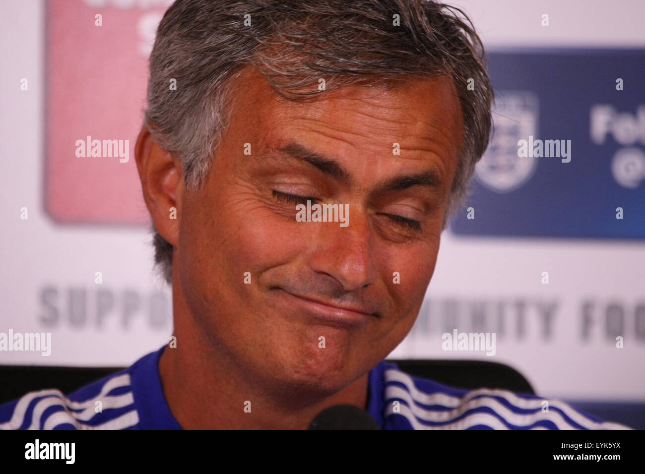 Portrait of Jose Mourinho, Chelsea Football Club's Manager Stock Photo ...