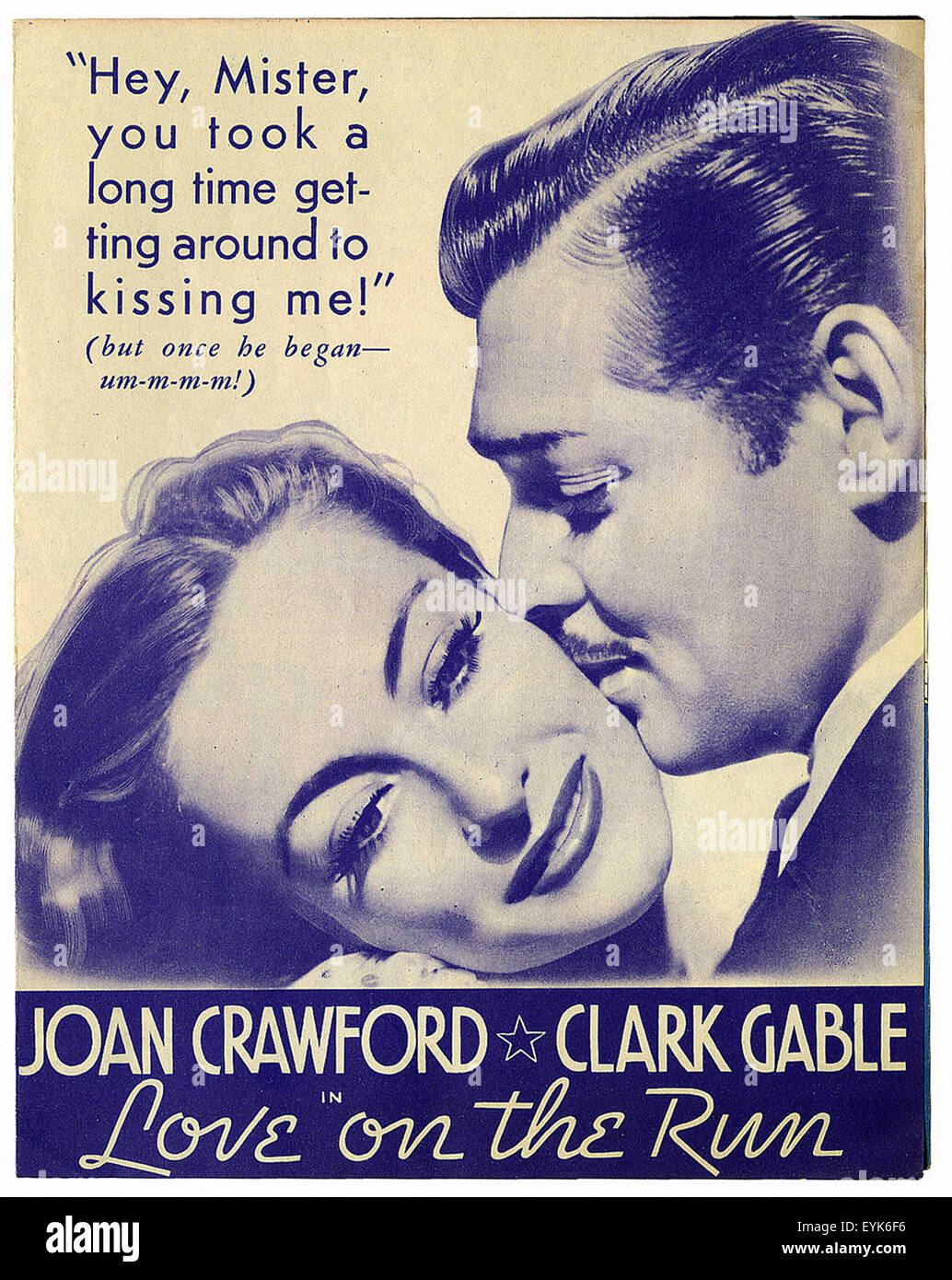 Love on the Run - Movie Poster Stock Photo - Alamy