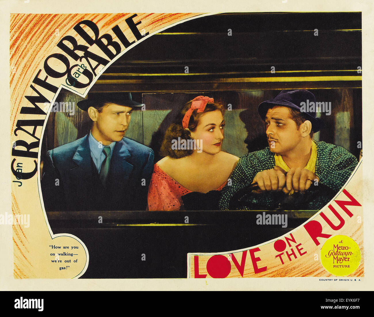 Love on the Run - Movie Poster Stock Photo - Alamy