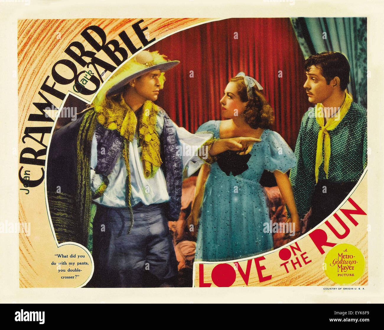 Love on the Run - Movie Poster Stock Photo - Alamy