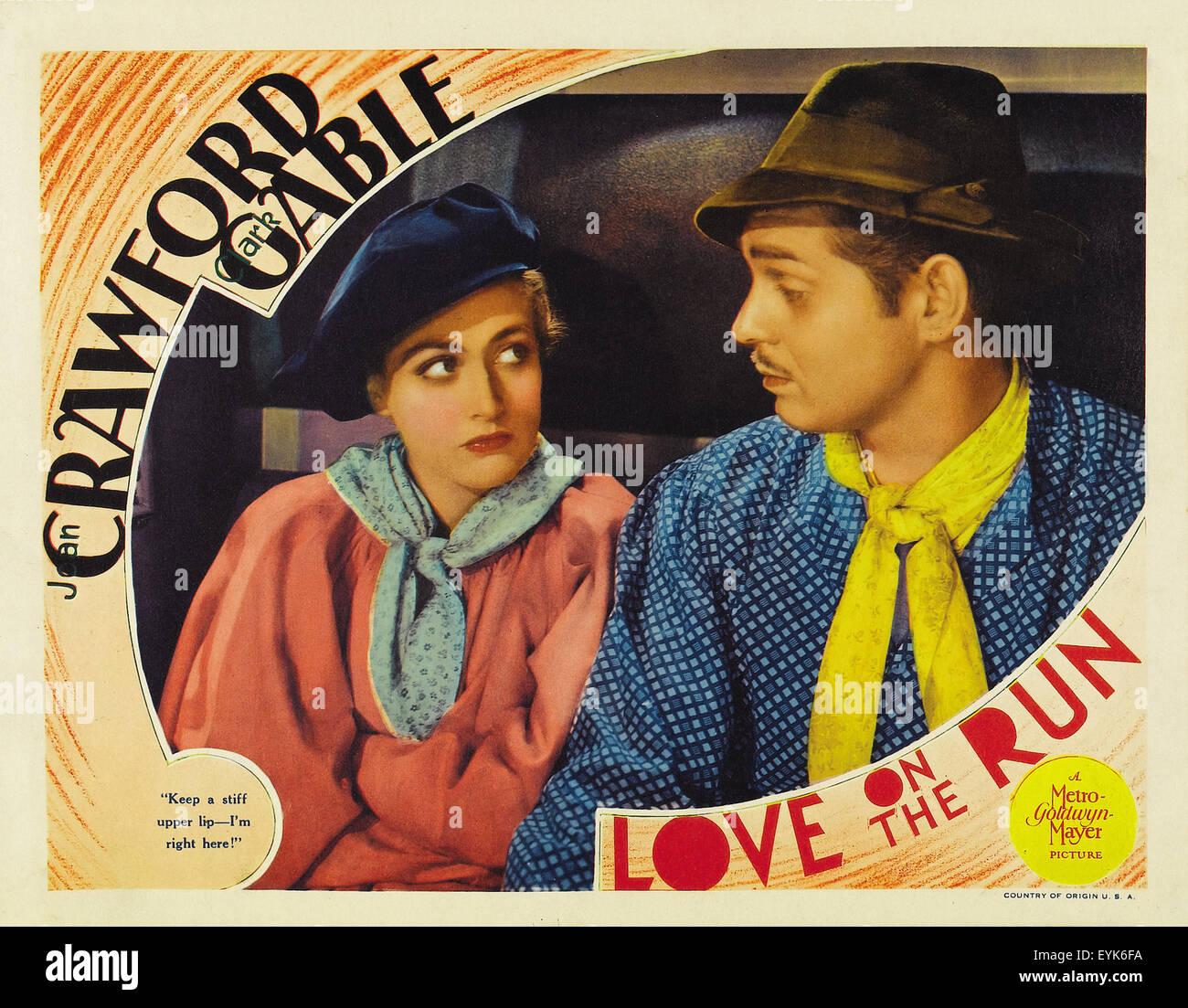 Love on the Run - Movie Poster Stock Photo - Alamy