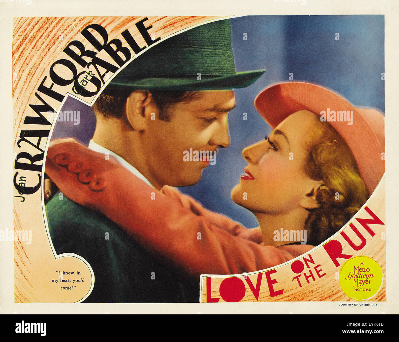 Love on the Run - Movie Poster Stock Photo - Alamy