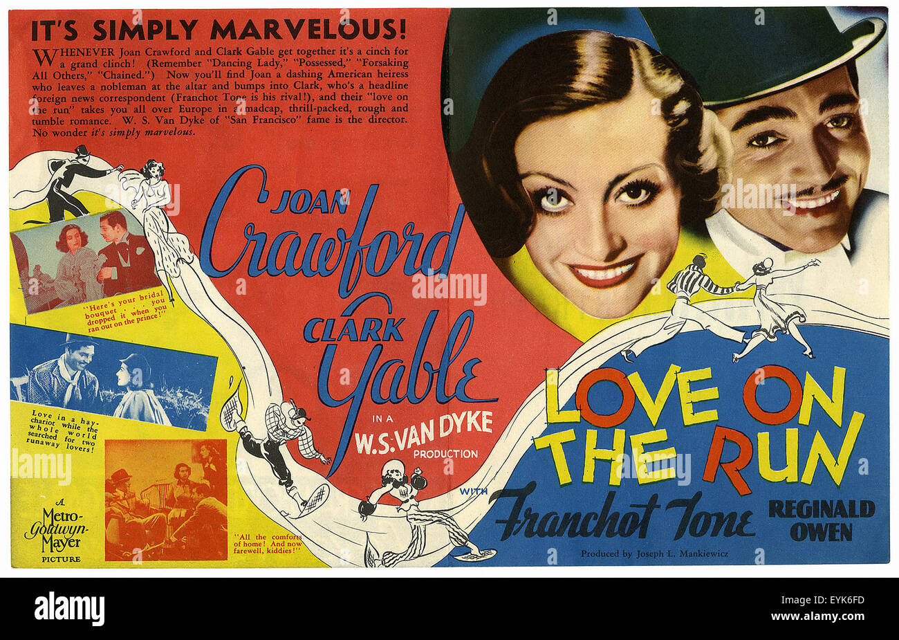 Love on the Run - Movie Poster Stock Photo - Alamy