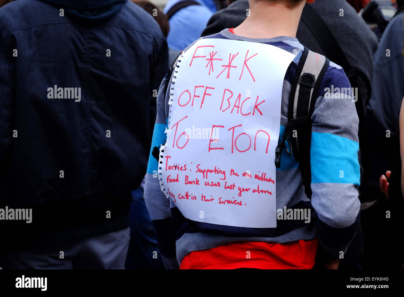 UK Uncut protesters rally against austerity measures on Westminster ...