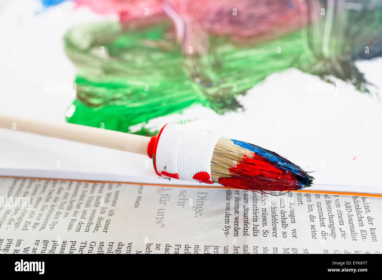 Paper brush hi-res stock photography and images - Alamy