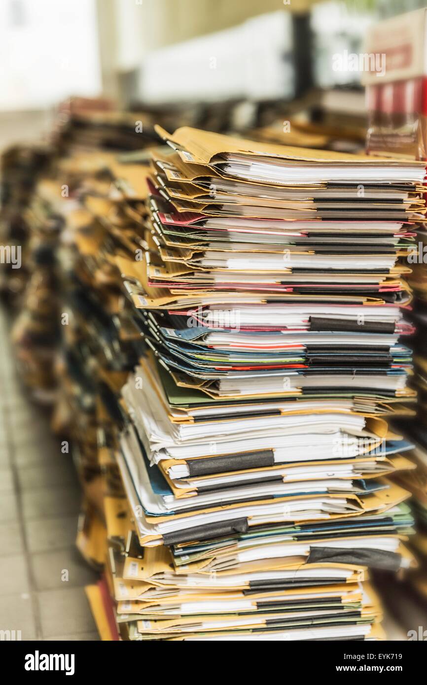 Folder stacks hi-res stock photography and images - Alamy