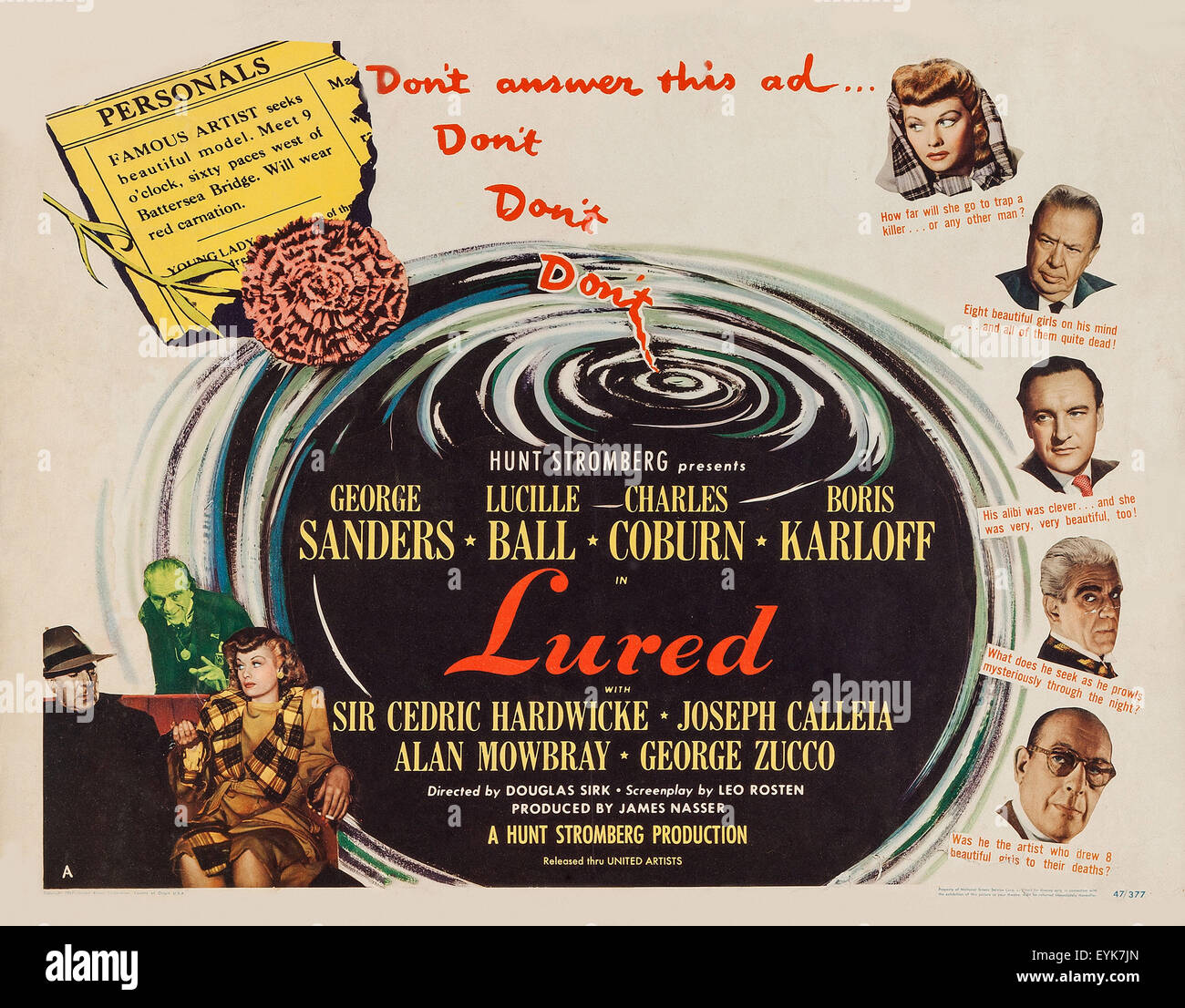 Lured movie poster hi-res stock photography and images - Alamy