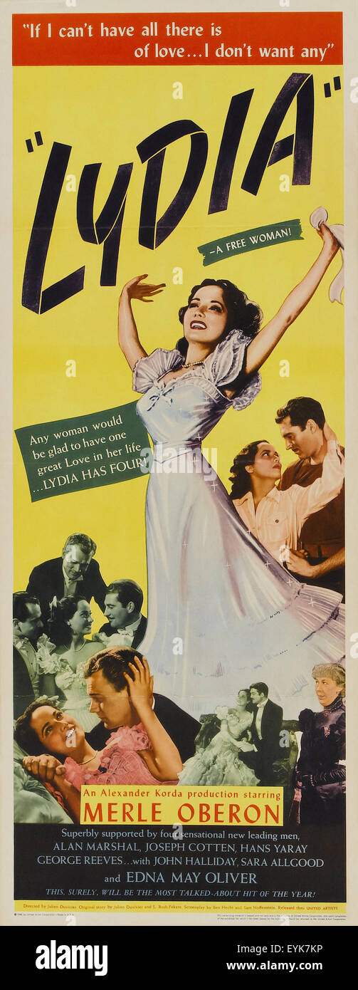 Lydia - 1941 - Movie Poster Stock Photo - Alamy
