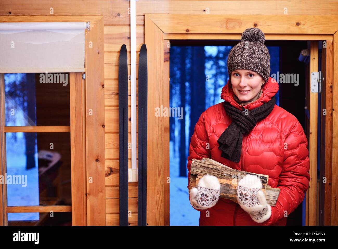 Log cabin door hi-res stock photography and images - Alamy