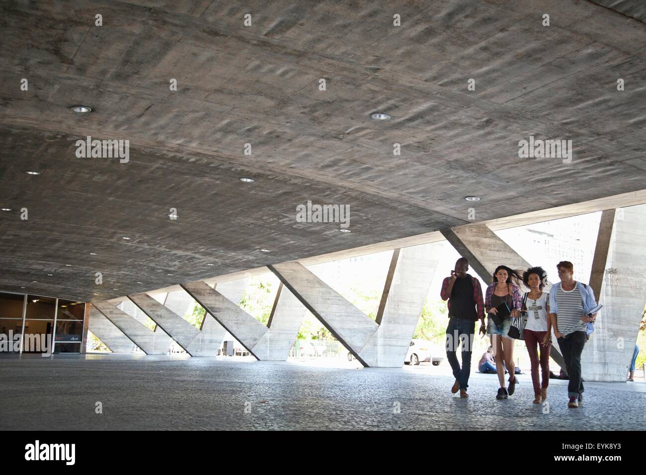 People walking underneath hi-res stock photography and images - Alamy