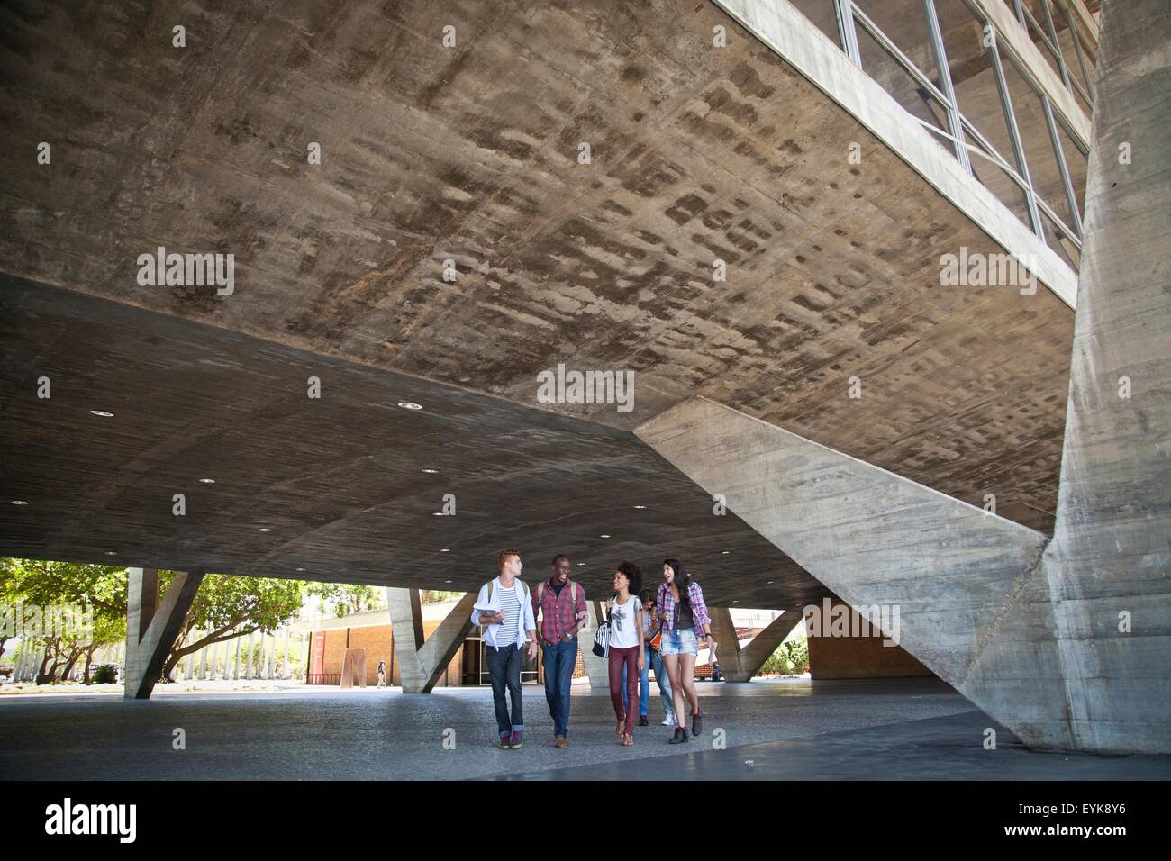 People walking underneath hi-res stock photography and images - Alamy