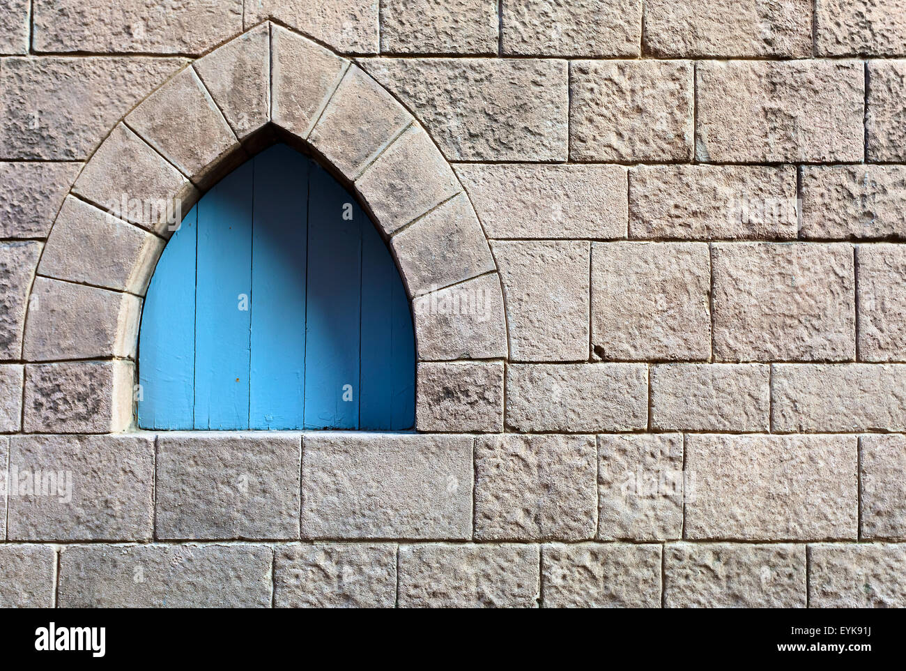 window in stone wall , the middle ages , Spain Stock Photo - Alamy