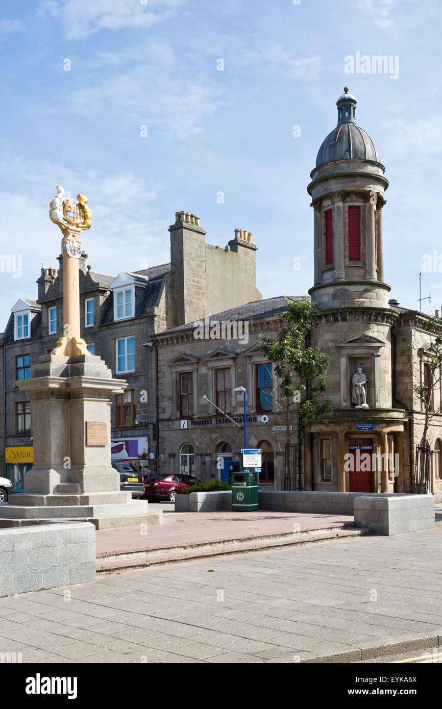 Saltoun Square in Fraserburgh town in Aberdeenshire Scotland Stock ...
