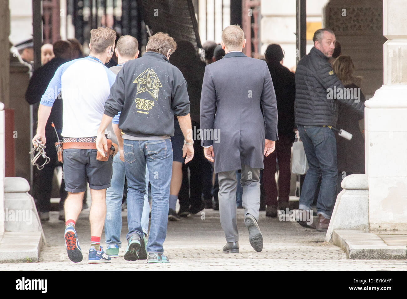Daniel Craig on the set of 'Spectre,' the upcoming James Bond film ...