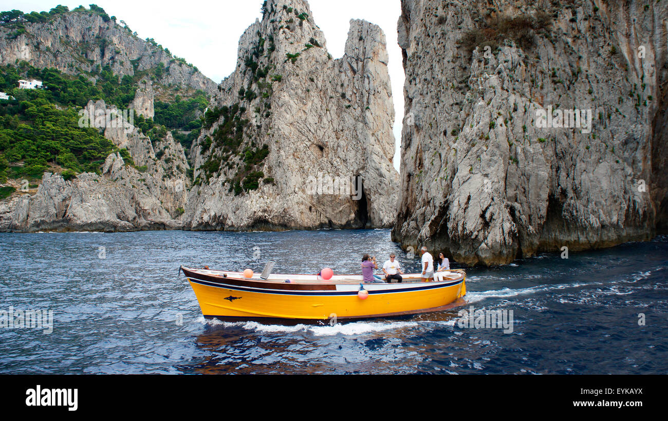 Capri boat color hi-res stock photography and images - Alamy