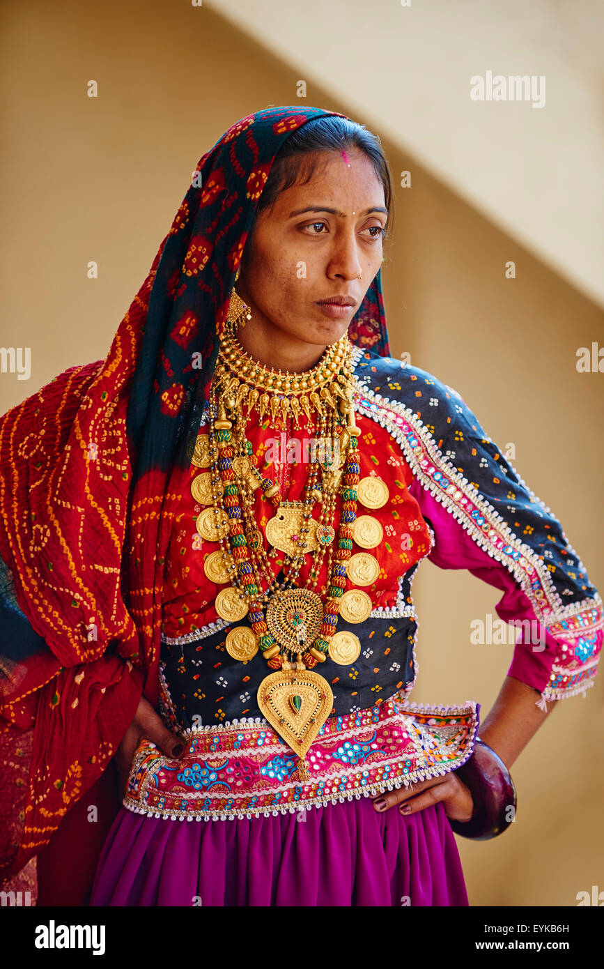 India, Gujarat, Kutch, Padhar village, Ahir ethnic group Stock Photo ...