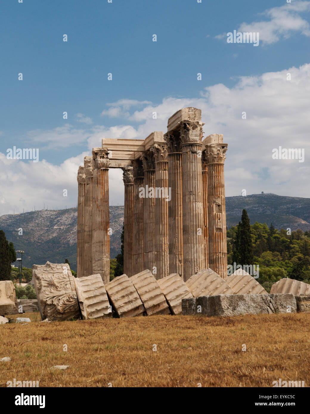 Colonnade temple olympian zeus hi-res stock photography and images - Alamy