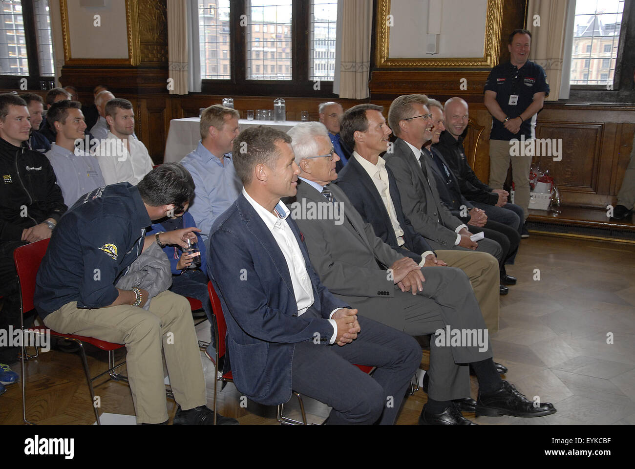 Copenhagen, Denmark. 31st July, 2015. H.R.H prince Joachim and son ...