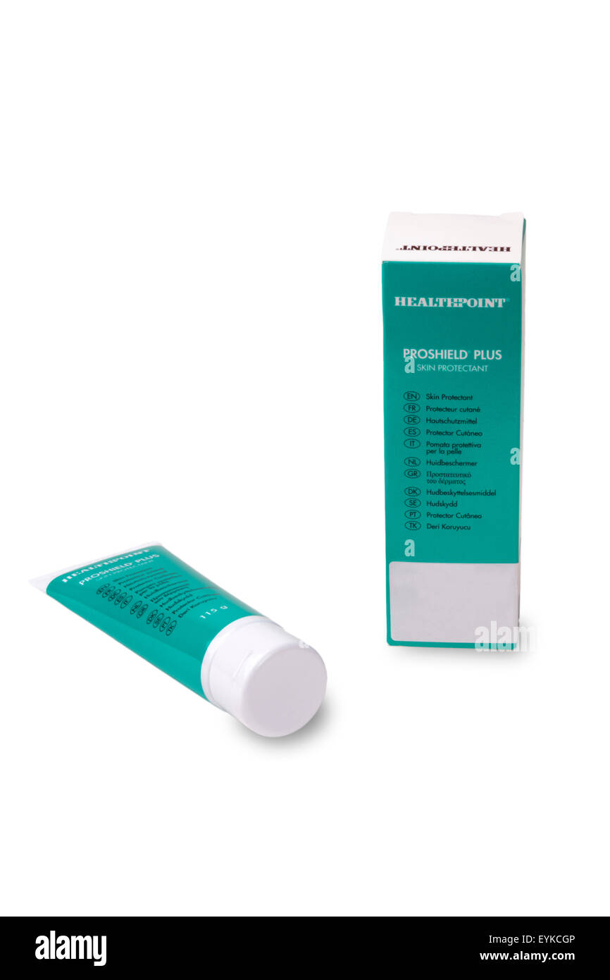 Tube of skin protectant cream, plus carton Stock Photo - Alamy