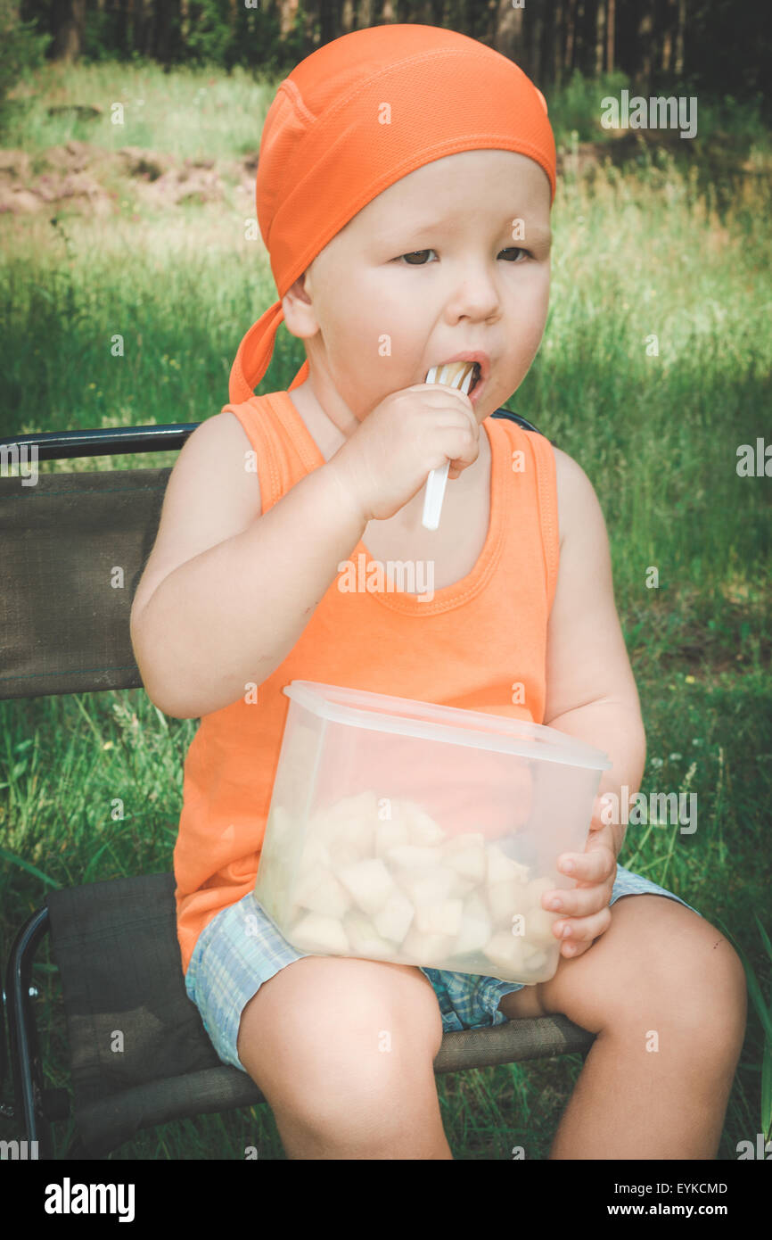 Cute baby eating hi-res stock photography and images - Alamy