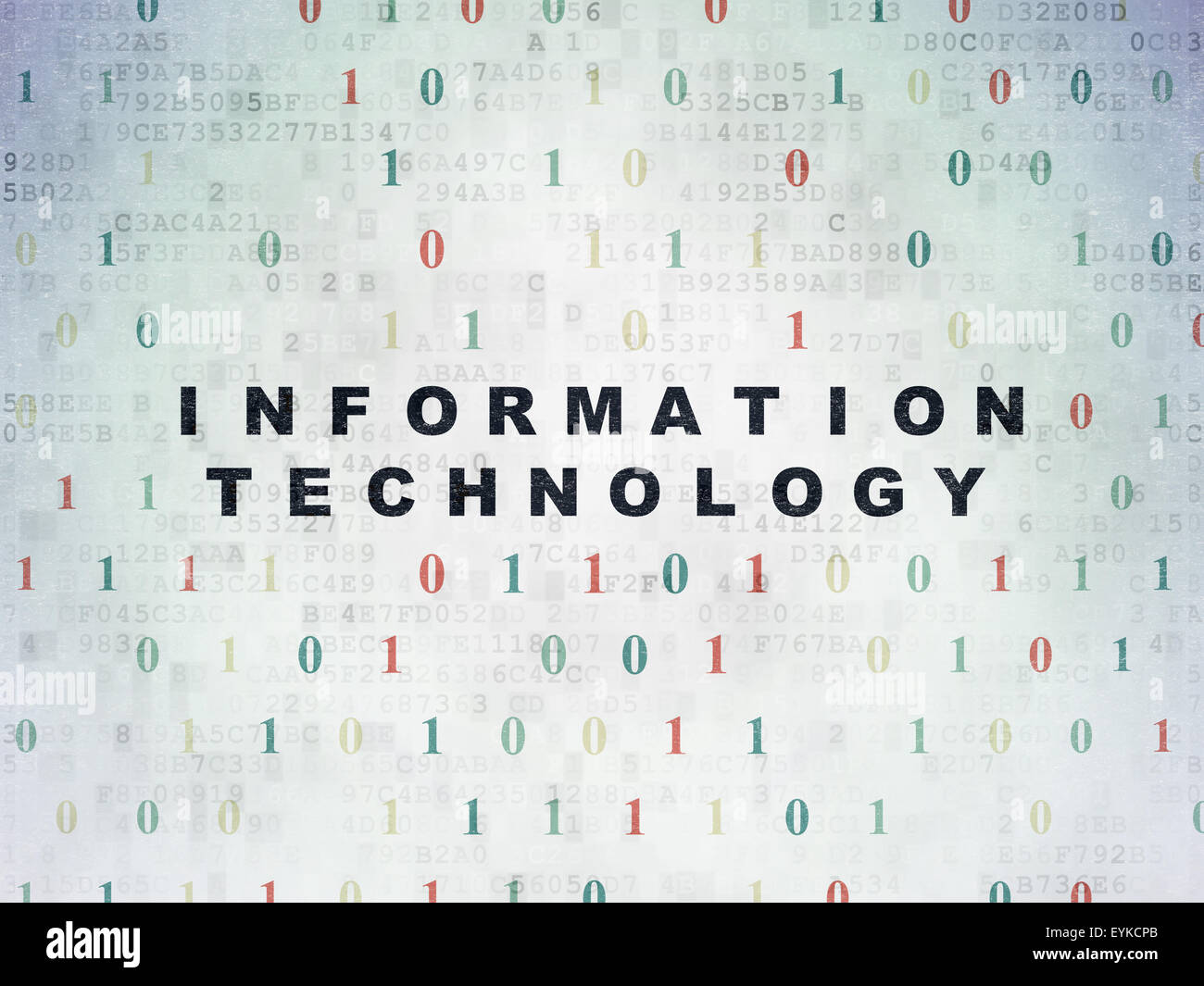 Data concept: Information Technology on Digital Paper background Stock ...