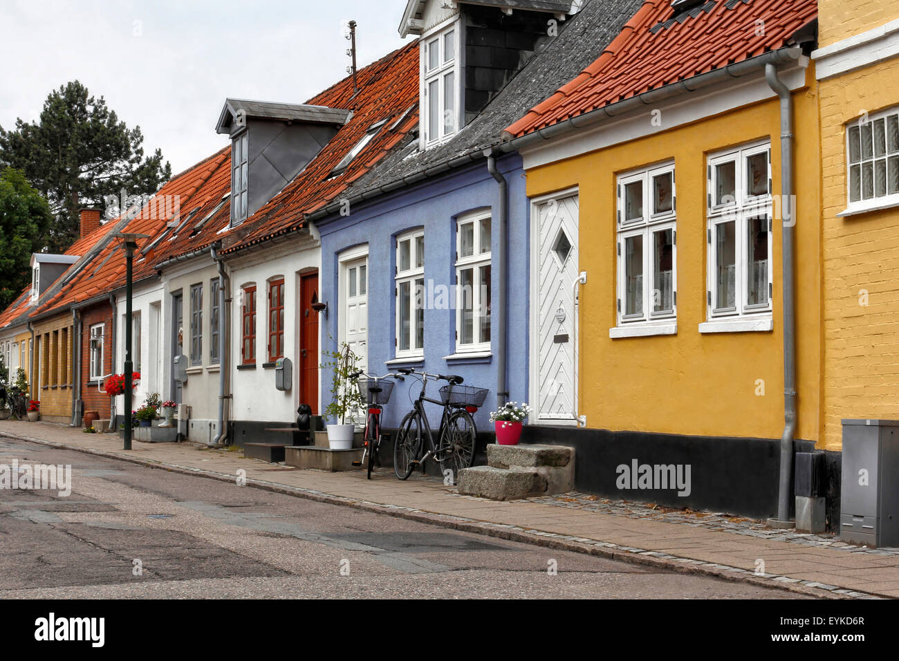 Colourful houses in North Europe (Copenhagen, Denmark Stock Photo - Alamy